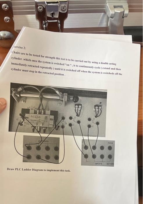 Solved vercise 2: Chairs are to be tested for strength this | Chegg.com
