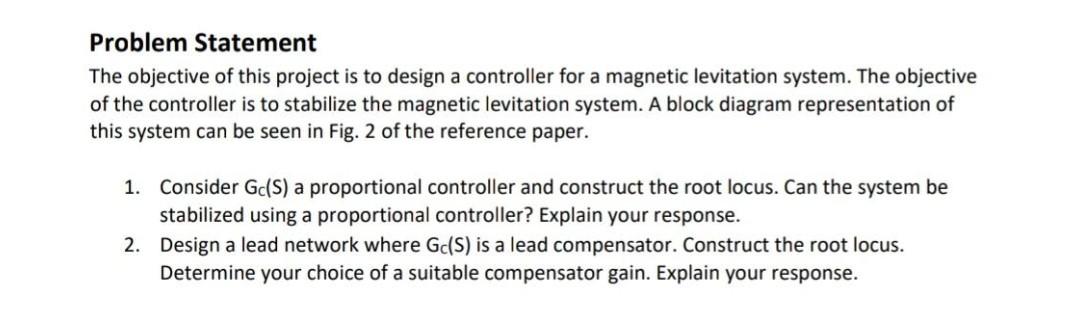 Problem Statement The objective of this project is to | Chegg.com