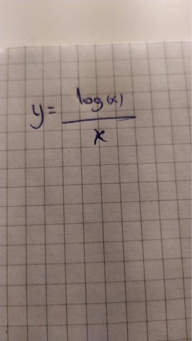 Solved y=xlog(x) | Chegg.com