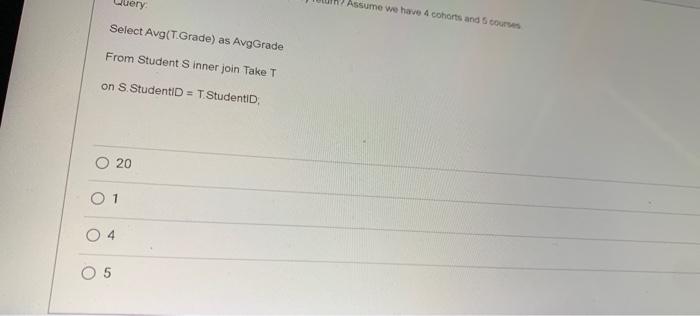 Solved Student-Take-Course Schema.Consider the | Chegg.com