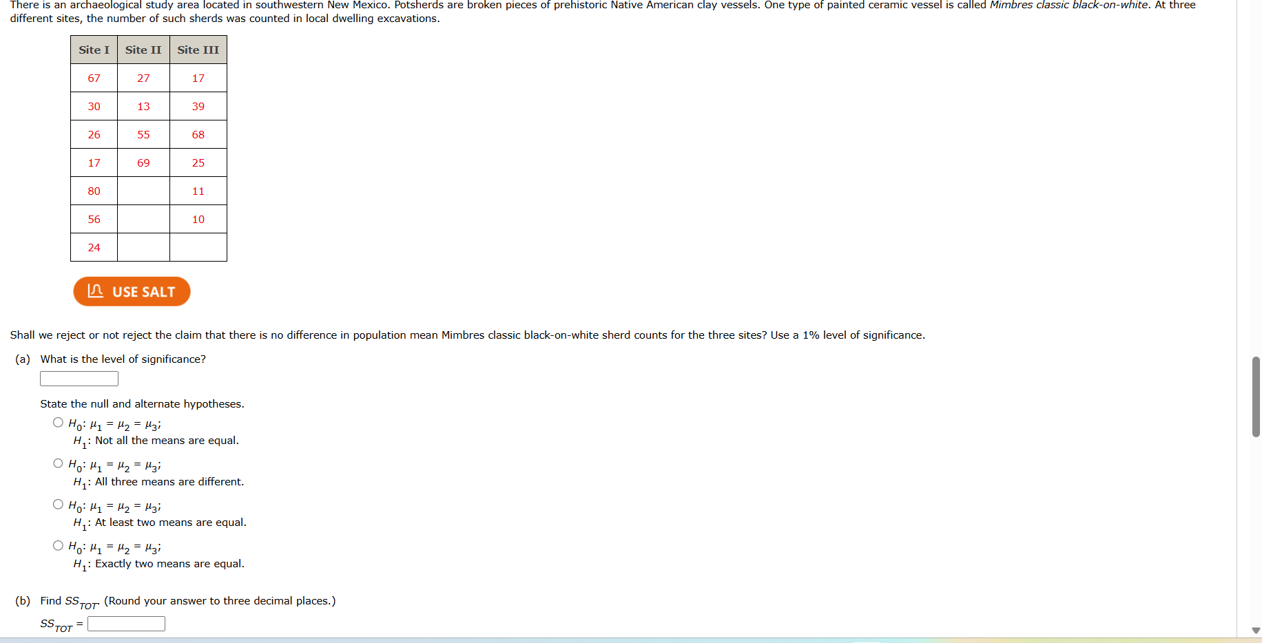 Solved aask an ﻿expertdifferent sites, the number of ﻿such | Chegg.com
