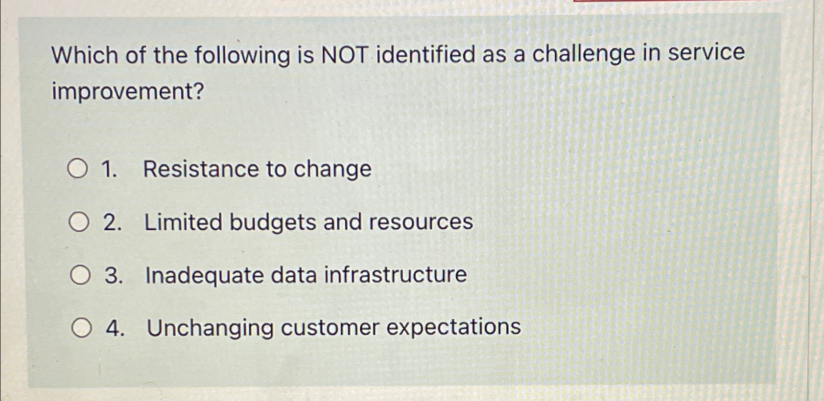 Solved Which of the following is NOT identified as a | Chegg.com