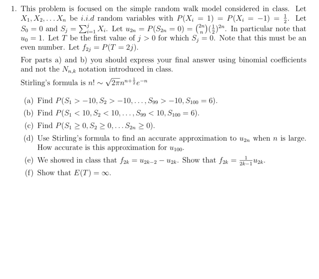 Solved Solve this stochastic processes question with | Chegg.com