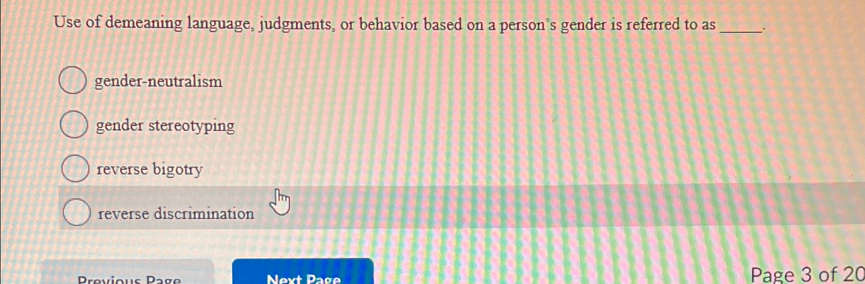 Solved Use of demeaning language, judgments, or behavior | Chegg.com