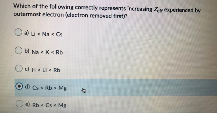 Solved Which of the following correctly represents | Chegg.com