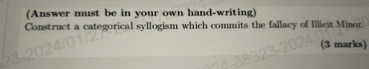 Solved (Answer must be in your own hand-writing)Construct a | Chegg.com