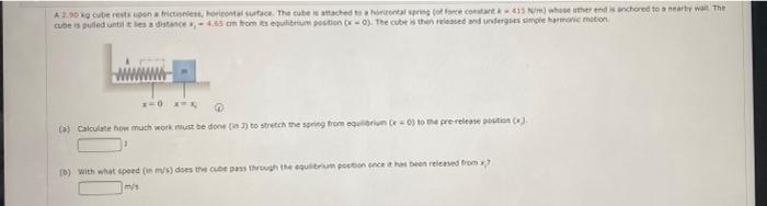 Solved A 2.90 kg cube rests upon a frictionless, horizontal | Chegg.com