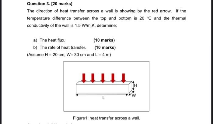 Solved Question 3. [20 marks] The direction of heat transfer | Chegg.com