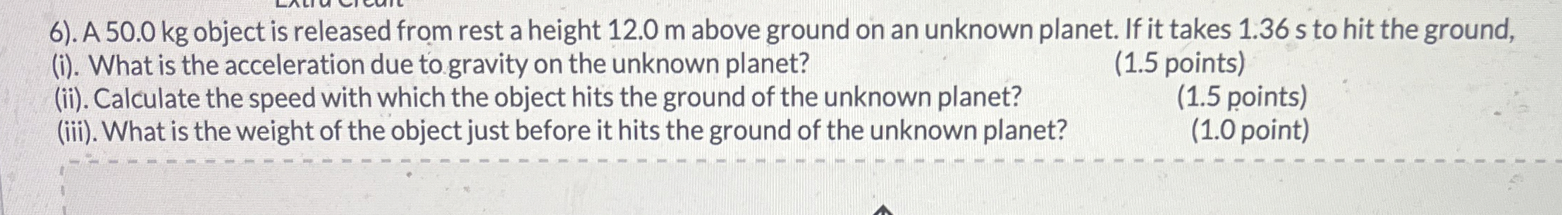 Solved . ﻿A 50.0 ﻿kg object is released from rest a height | Chegg.com
