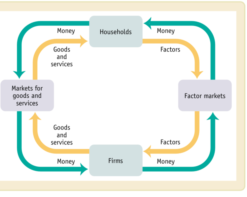 The Circular-Flow DiagramThis model represents the | Chegg.com
