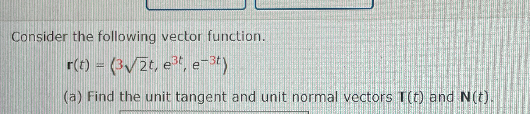 Solved Consider the following vector | Chegg.com