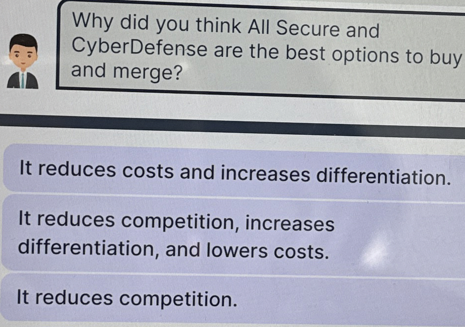 Solved Why did you think All Secure and CyberDefense are the | Chegg.com