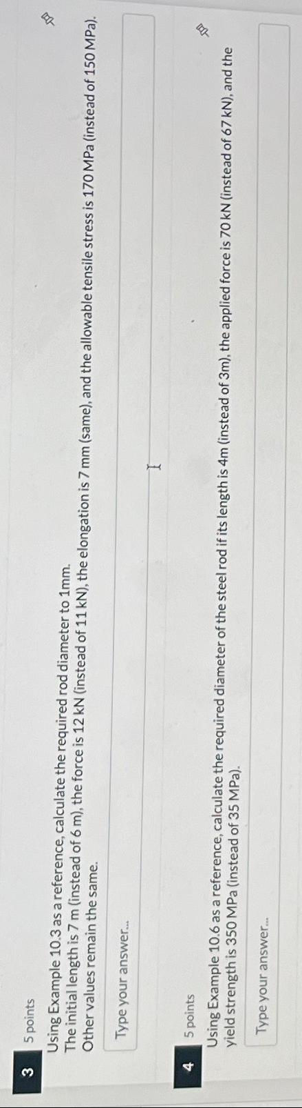 Solved 35 ﻿pointsUsing Example 10.3 ﻿as a reference, | Chegg.com