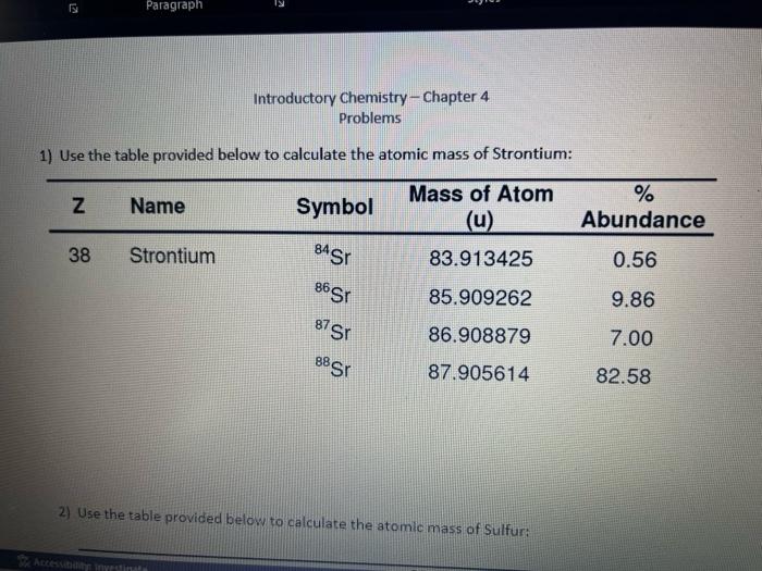 Solved Introductory Chemistry-Chapter 4 Problems 1) Use the | Chegg.com