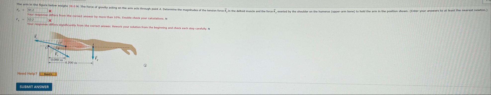 Solved Ft= Your response differs from the correct answer by | Chegg.com