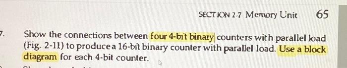 7. SECTION 2-7 Show the connections between four | Chegg.com