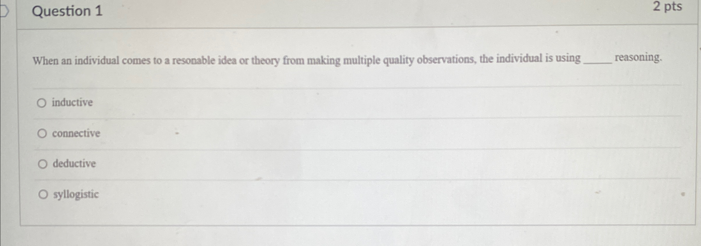 Solved Question 12 ﻿ptsWhen an individual comes to a | Chegg.com