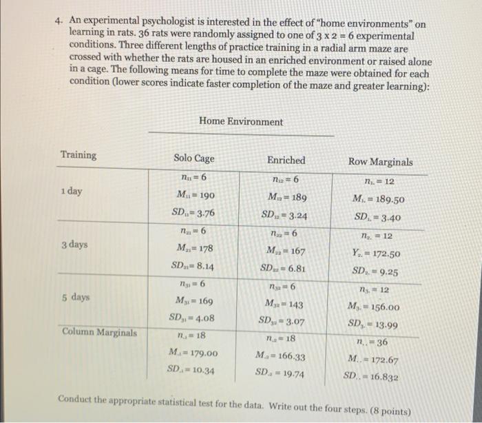 Solved 1. Bob conducts an experiment examining whether the | Chegg.com