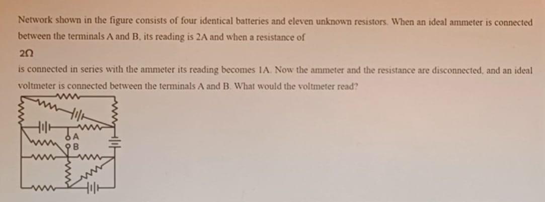 Solved Network shown in the figure consists of four | Chegg.com