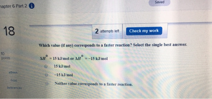 Solved Saved mapter 6 Part 2 A 18 Check my work 2 attempts | Chegg.com