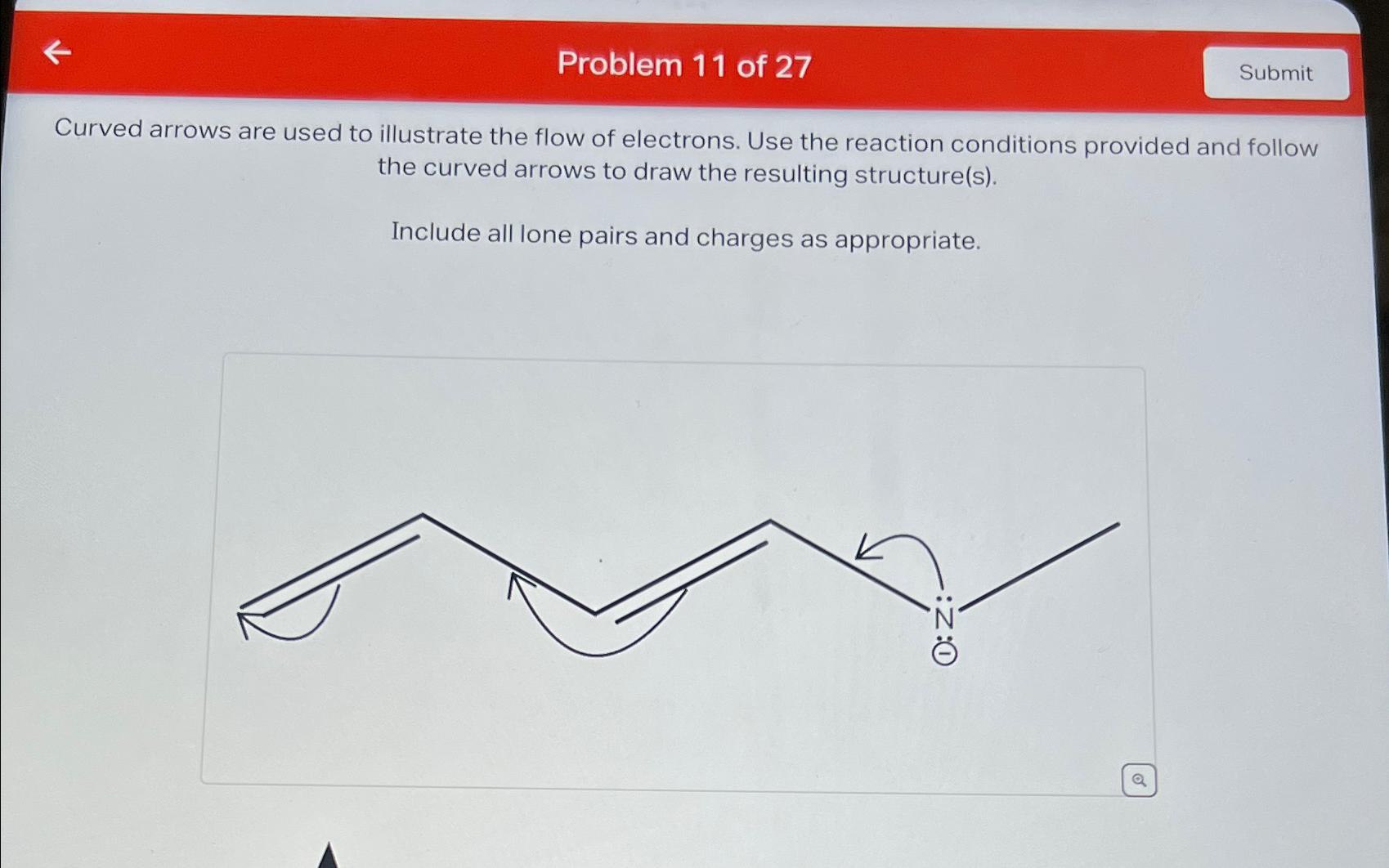 Solved Problem 11 ﻿of 27Curved arrows are used to illustrate | Chegg.com