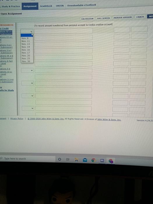 Solved Cookie Creations 02 a-c (Part Level Submission) After | Chegg.com