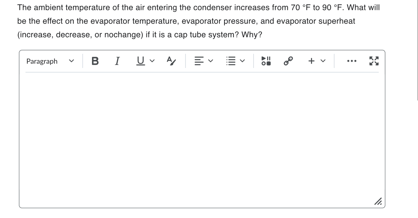 Solved The ambient temperature of the air entering the | Chegg.com