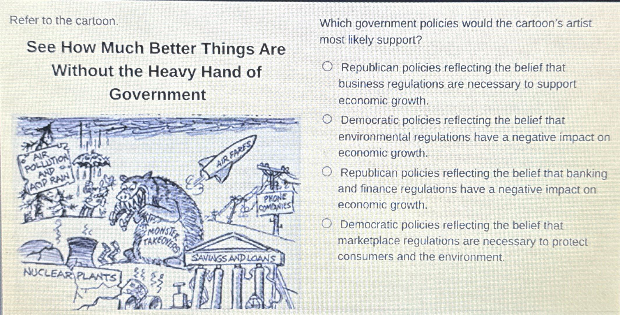 Solved Refer to the cartoon.See How Much Better Things Are | Chegg.com