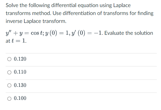 Solved Solve the following differential equation using | Chegg.com
