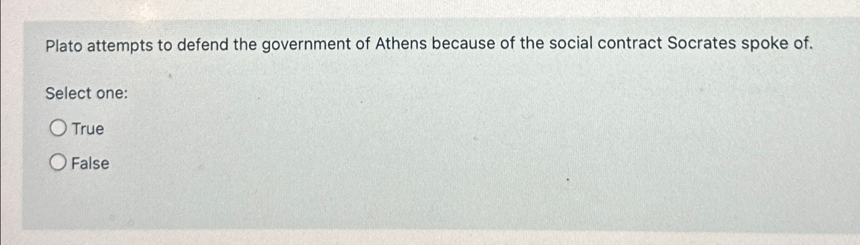 Solved Plato attempts to defend the government of Athens | Chegg.com