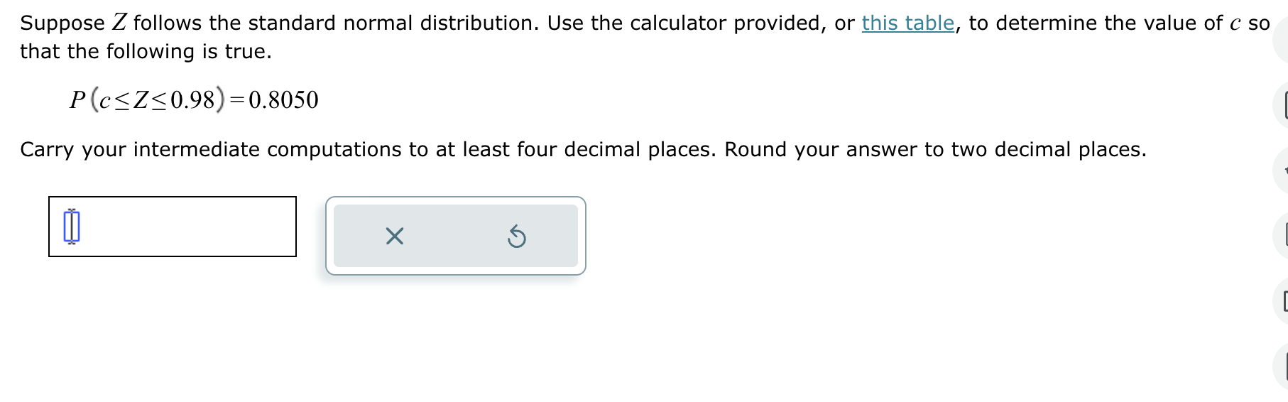 Solved Suppose Z ﻿follows the standard normal distribution. | Chegg.com
