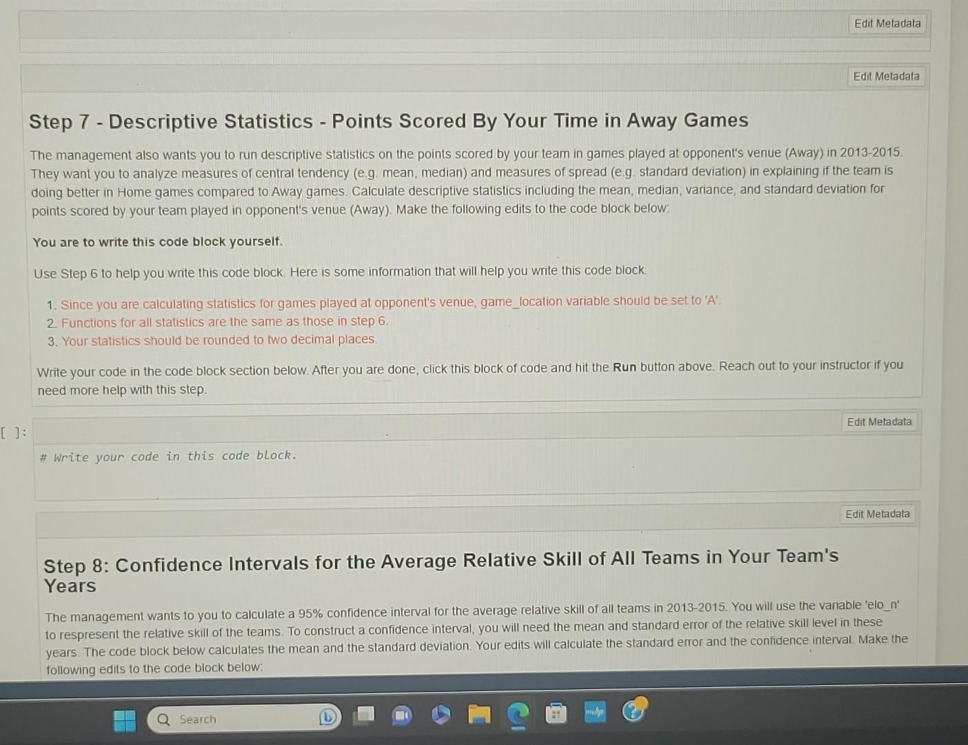 Solved Edit Metadata Project One: Data Visualization, | Chegg.com
