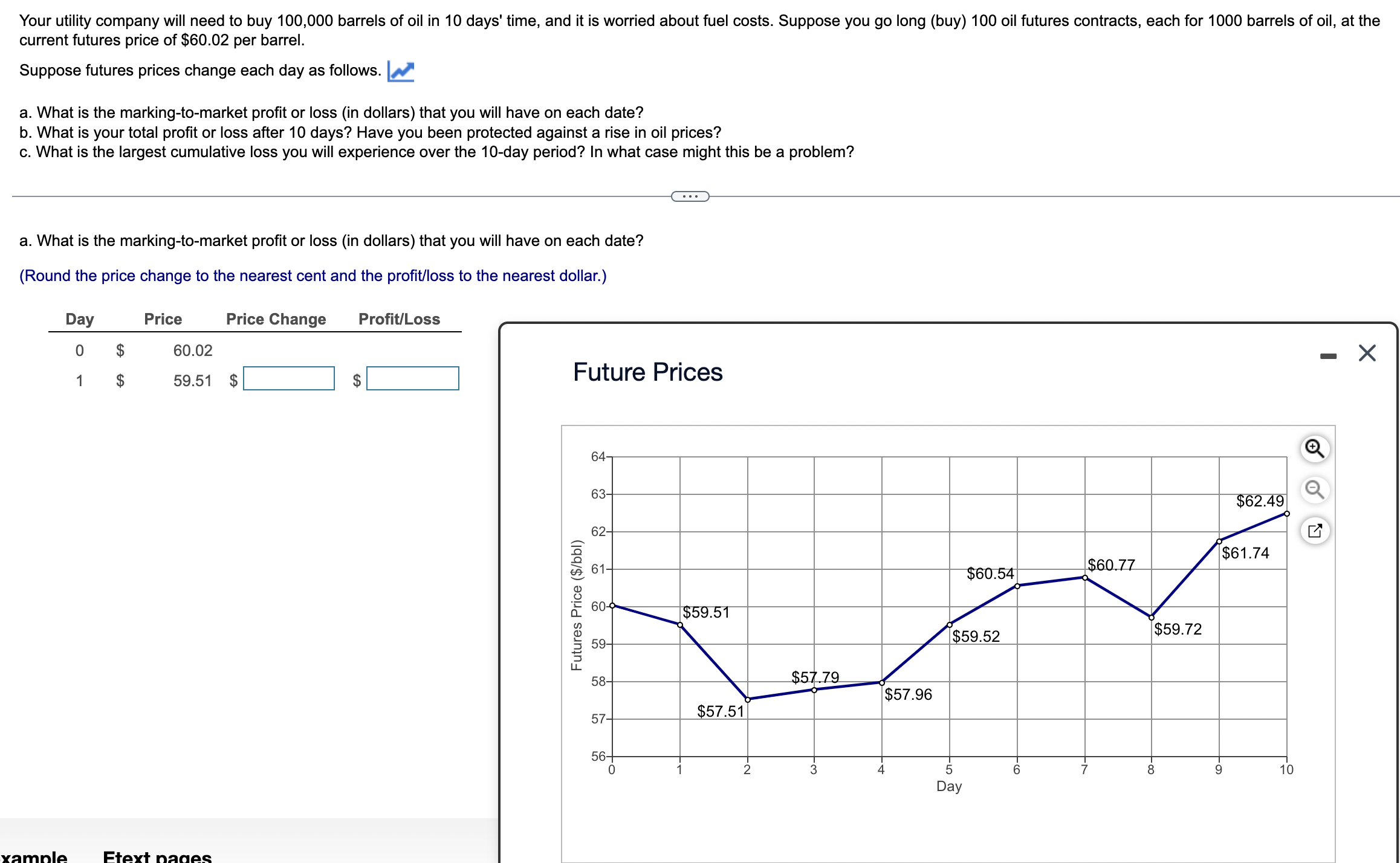 Solved current futures price of $60.02 ﻿per barrel.Suppose | Chegg.com