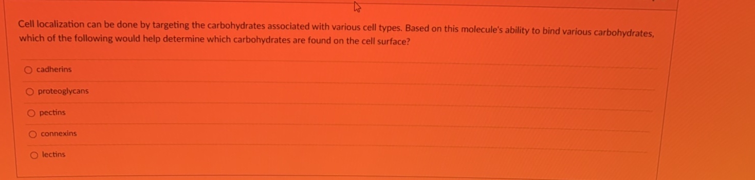 Solved Cell localization can be done by targeting the | Chegg.com