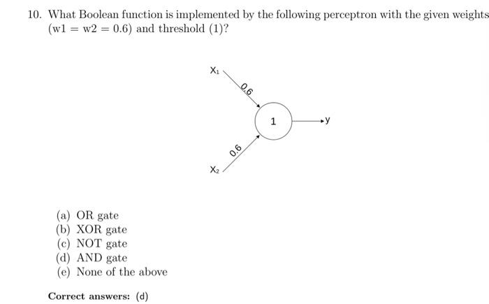 Solved 10. What Boolean function is implemented by the | Chegg.com