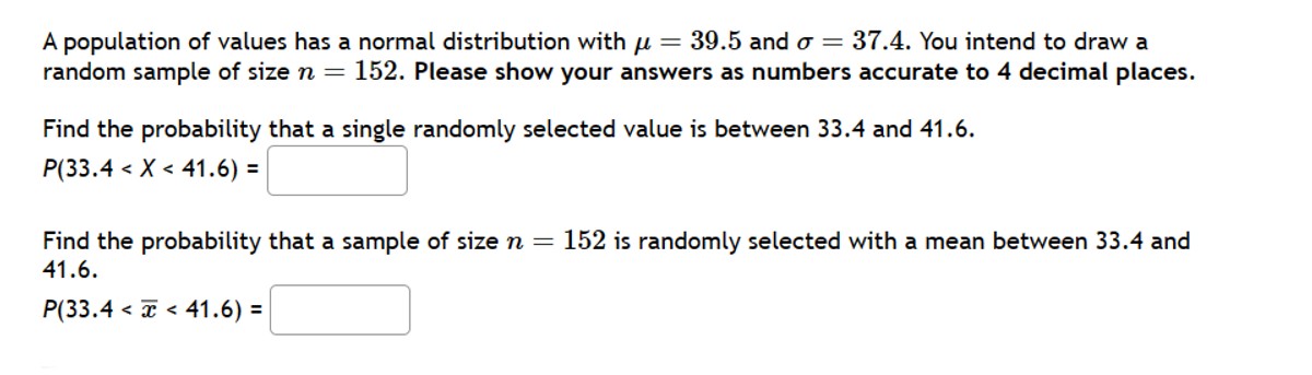 Solved A population of values has a normal distribution with | Chegg.com