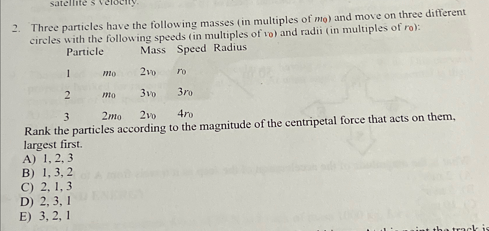 Solved Three particles have the following masses (in | Chegg.com