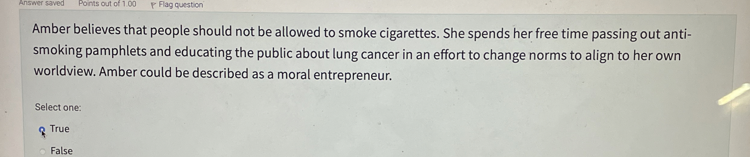 Solved Amber believes that people should not be allowed to | Chegg.com