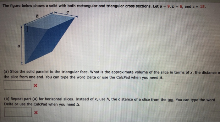 Solved The figure below shows a solid with both rectangular | Chegg.com
