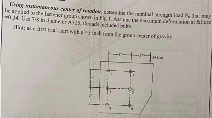 Solved Using instantaneous center of rotation, determine the | Chegg.com