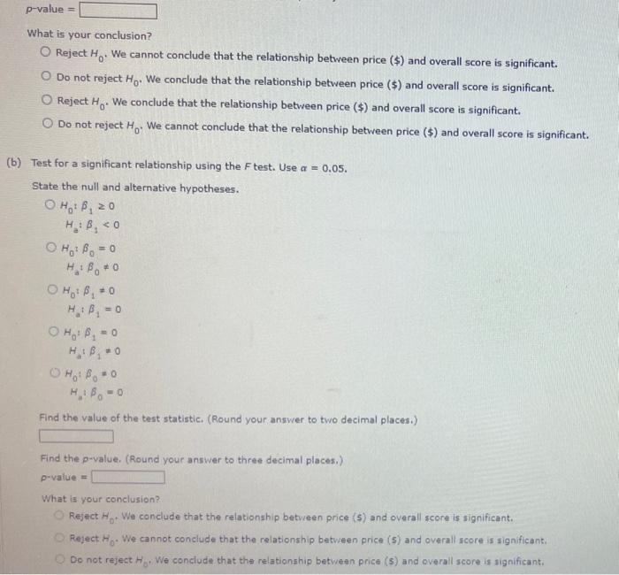 Solved 8p-value = What is your conclusion? Reject H0. We | Chegg.com