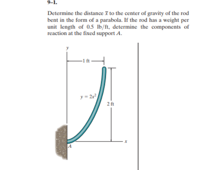 Solved 9-1.Determine the distance x‾ ﻿to the center of | Chegg.com