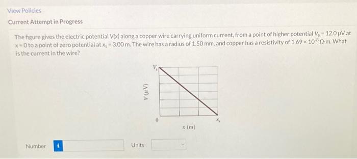 Solved The figure gives the electric potential V(x) along a | Chegg.com