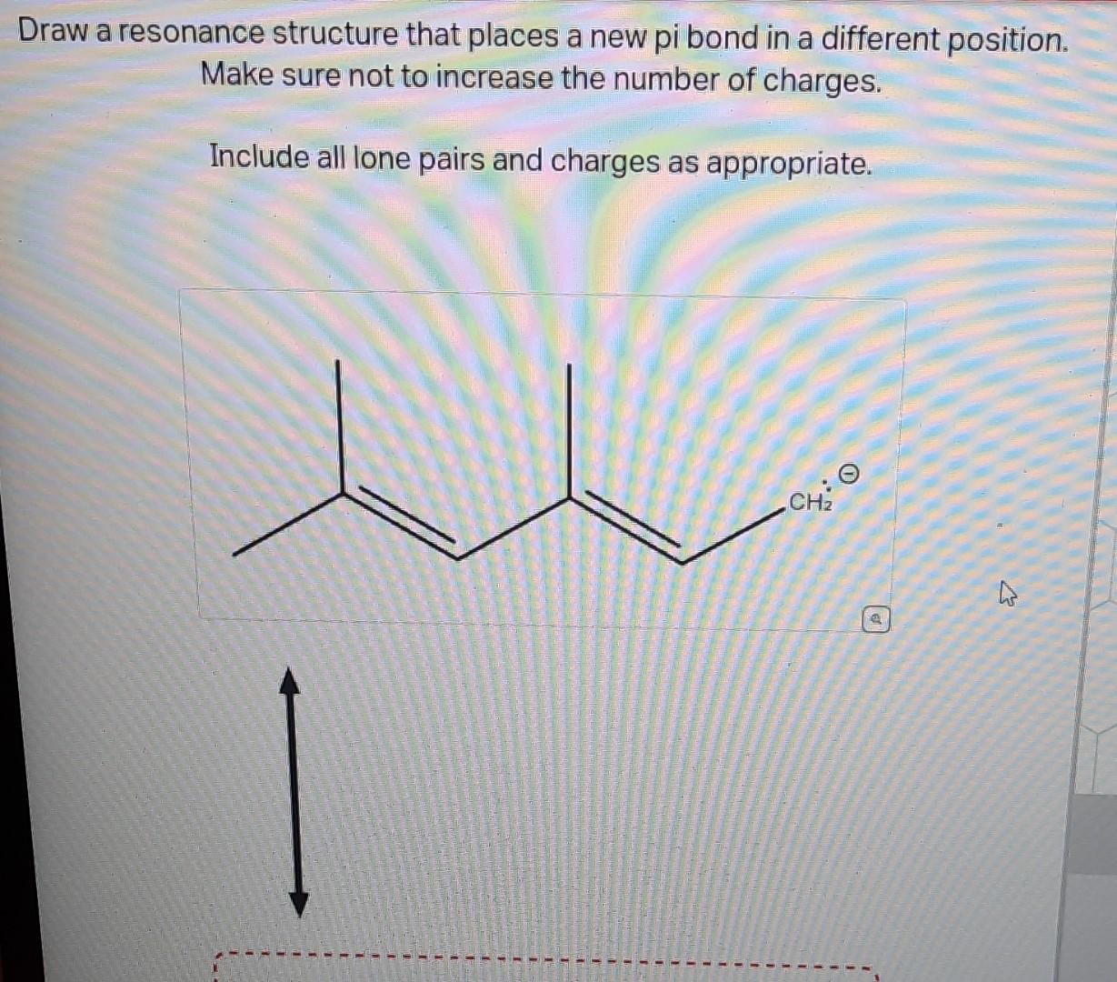 Solved Draw a resonance structure that places a new pi bond | Chegg.com