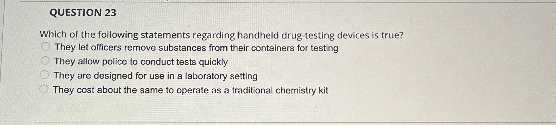 Solved QUESTION 23Which of the following statements | Chegg.com