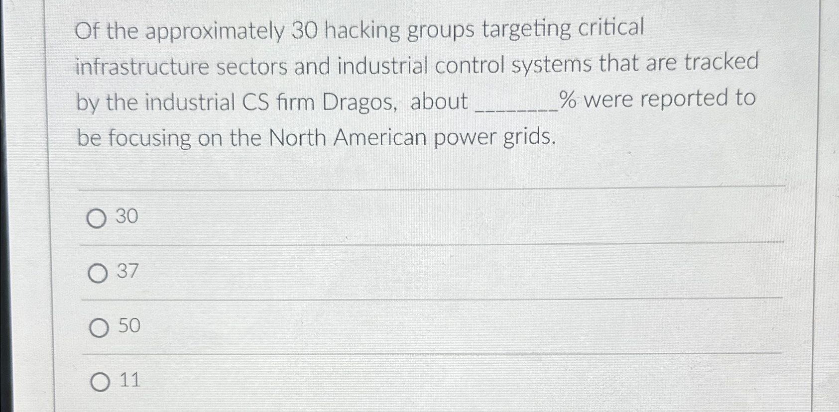 Solved Of the approximately 30 ﻿hacking groups targeting | Chegg.com