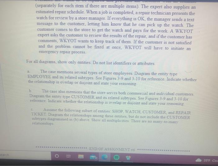 Solved SER (Enhanced Entity Relationship) notation to create | Chegg.com