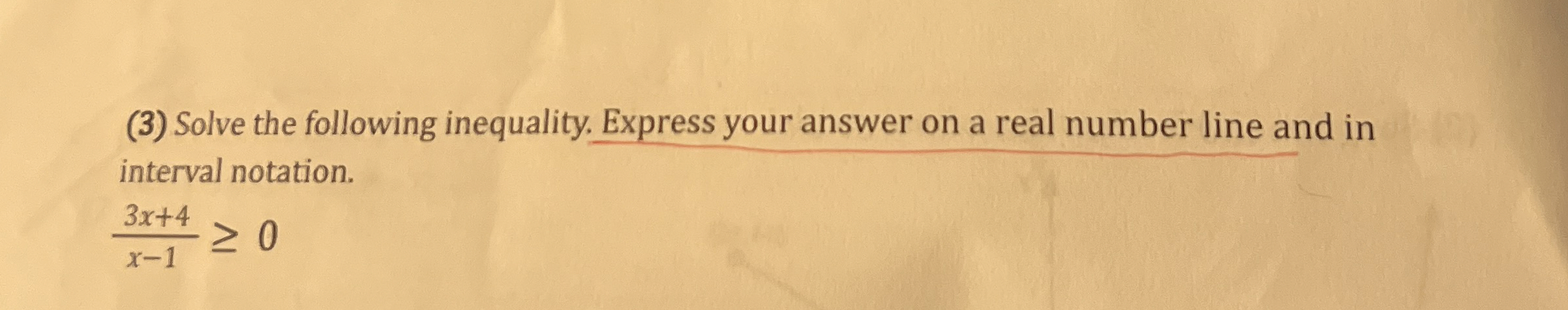 Solved by an EXPERT l Solve the following inequality. Express your answer | Chegg.com