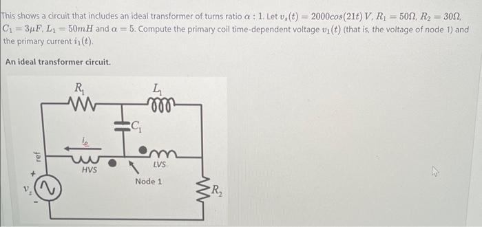 Solved This shows a circuit that includes an ideal | Chegg.com