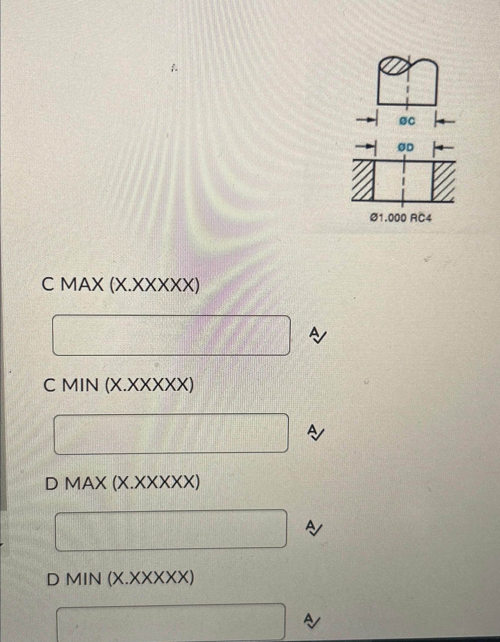Solved i.C ﻿MAX (X.XXXXX)AC MIN (X.XXXXX)AD MAX (X.XXXXX)AD | Chegg.com